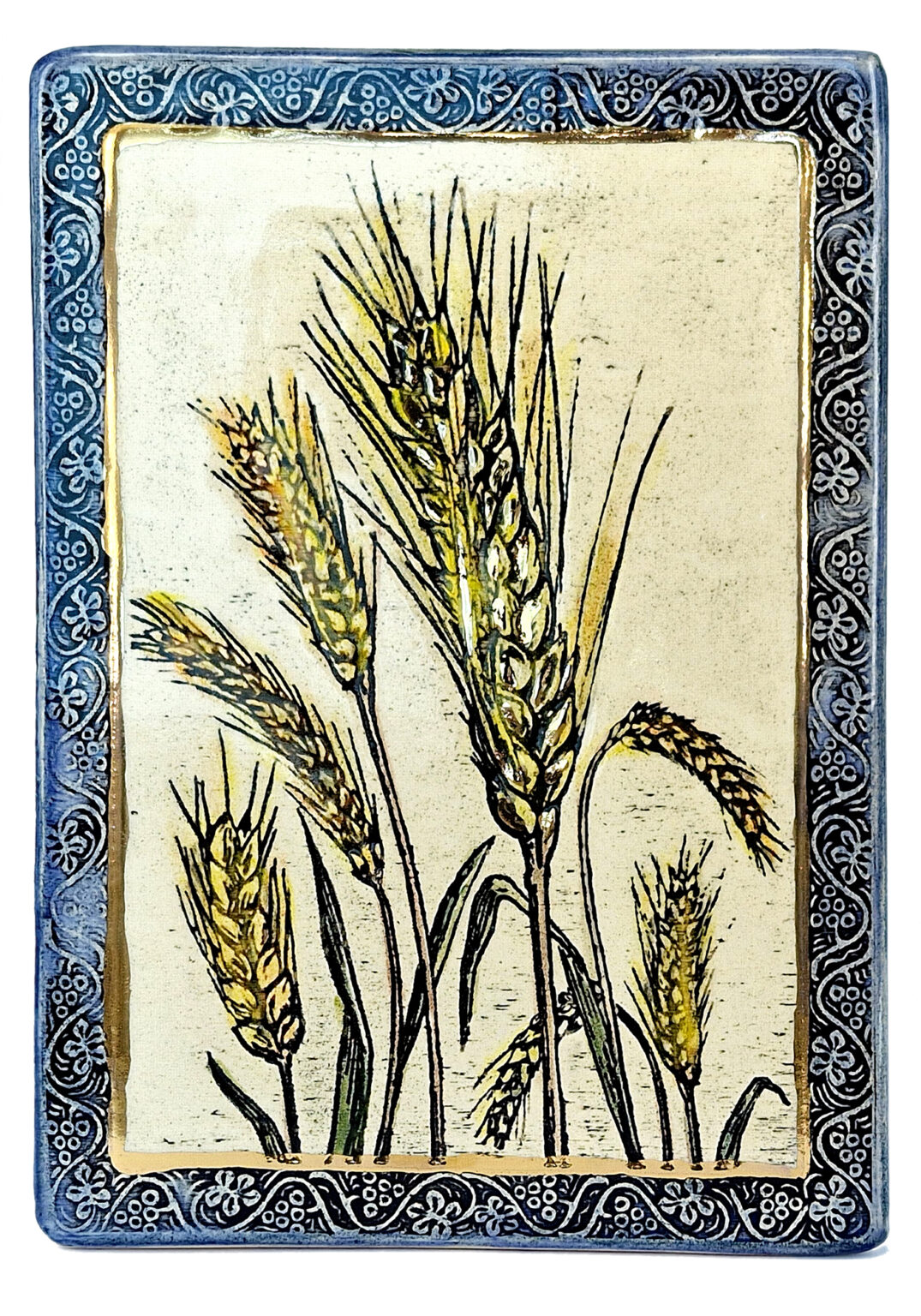 WHEAT – Handmade ceramic plaque – Amir rom