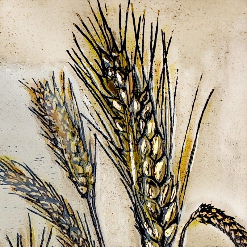 WHEAT – Handmade ceramic plaque – Amir rom