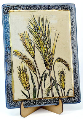 WHEAT – Handmade ceramic plaque – Amir rom