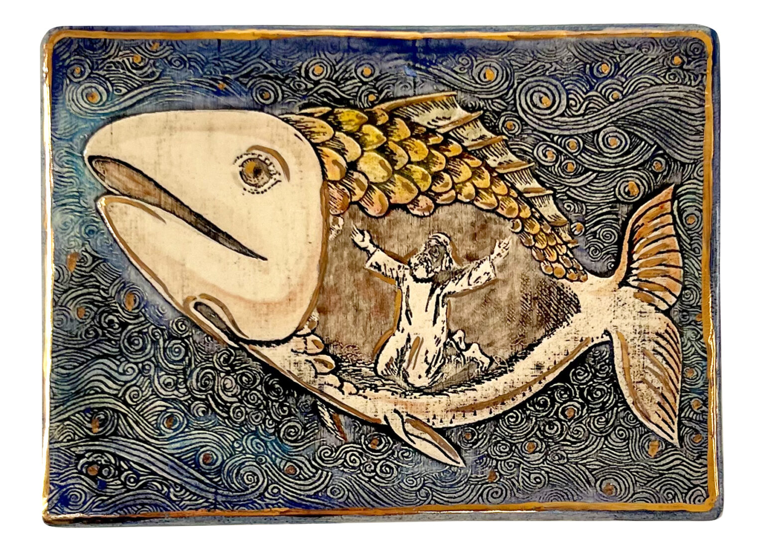 JONAH – Handmade ceramic plaque – Amir rom