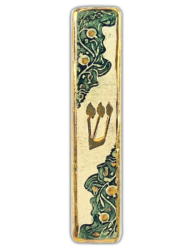 MINI MEZUZAH POMEGRANATE – Hand made ceramic – Amir rom